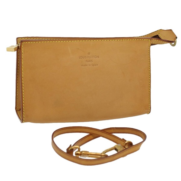 Louis Vuitton | Bags | Louis Vuitton Nomad Pouch Beige Lv Auth Pt592 ...
